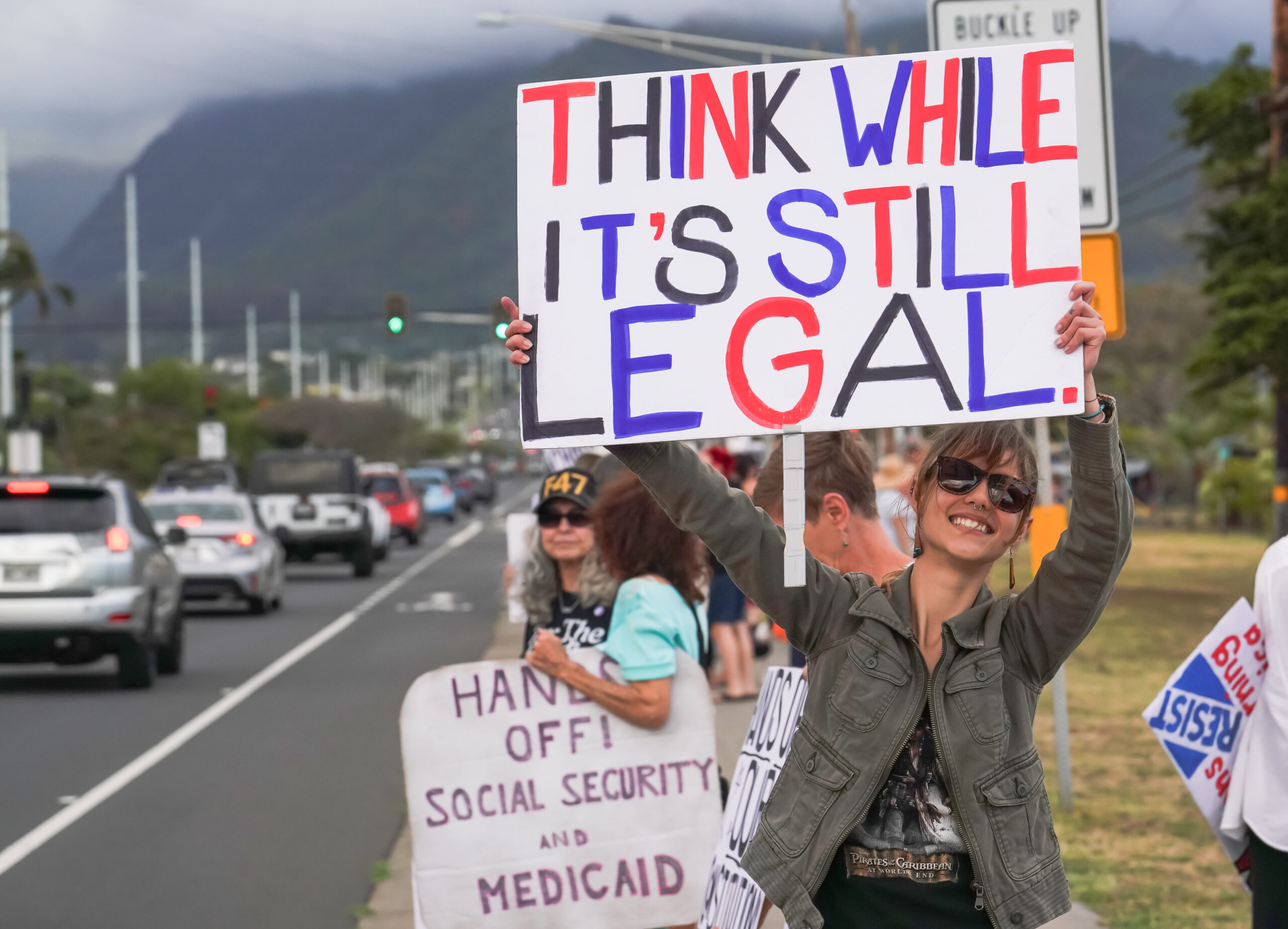 Photos: Maui residents gather to protest Trump | News, Sports, Jobs ...